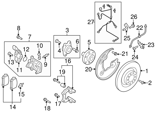 8K0-698-451-A - Brake Pads Rear 2008-2017 Audi | Audi OEM Parts