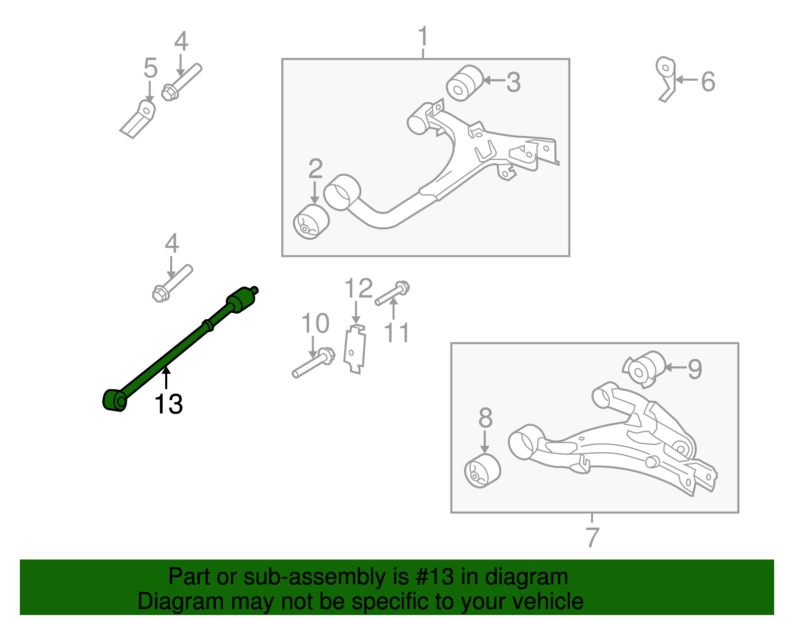 2005-2016 Land Rover Tie Rod Assembly LR019117 | OEM Parts Online