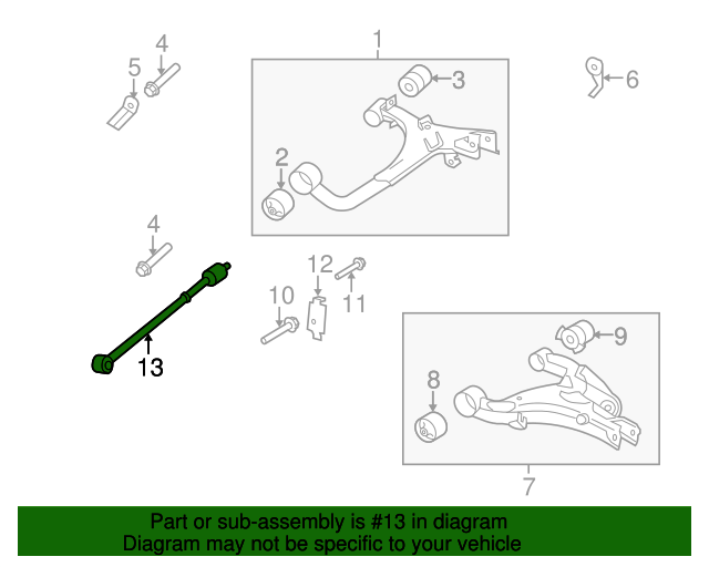 Genuine OEM Tie Rod Assembly Part# LR019117 Fits 2005-2016 Land Rover ...
