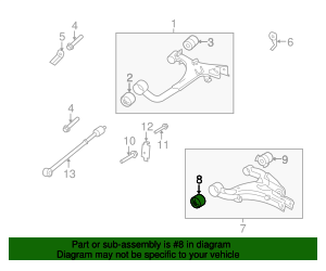 2005-2016 Land Rover Lower Control Arm Front Bushing LR051611 | OEM ...