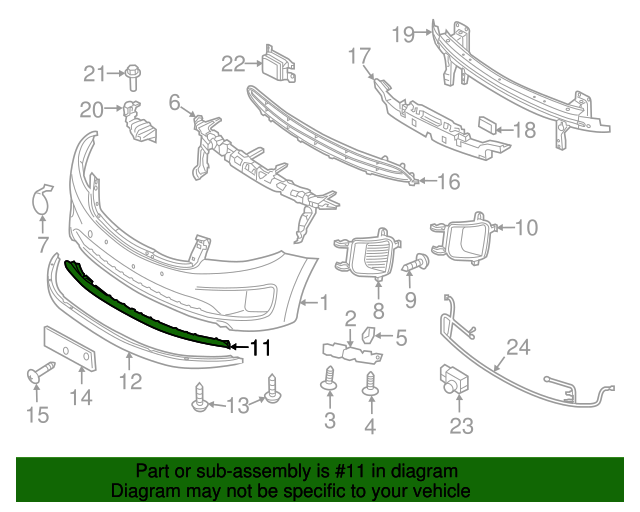 86565-A9000 - Valance 2015-2018 Kia Sedona | Kia.Parts Store