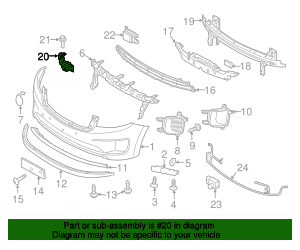 86552-A9000 - Bumper Bracket 2015-2021 Kia Sedona | Kia.Parts Store