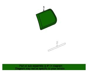 2007-2014 Cadillac Escalade Rear Driver Side Door Window Reveal Molding ...