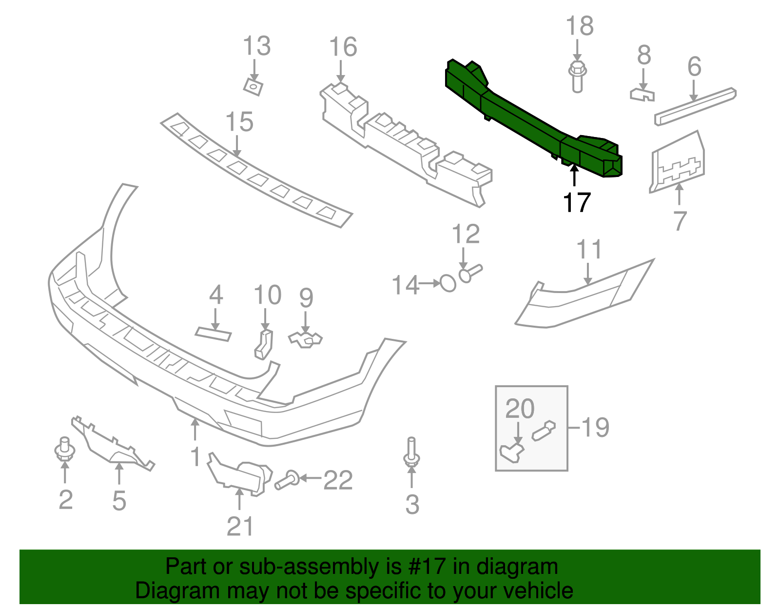 86630-2J020 - Impact Bar 2009 Kia Borrego | Kia.Parts Store