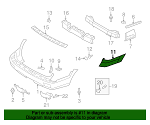 86672-2J000 - Side Cover 2009 Kia Borrego | Kia.Parts Store