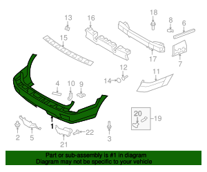 86611-2J020 - Bumper Cover 2009 Kia Borrego | Kia.Parts Store