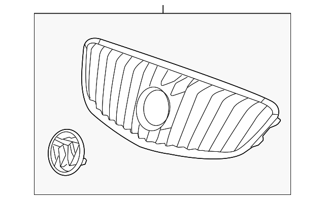22863374 - Front Outer Grille 2013 Buick LaCrosse | Chevrolet Parts Direct