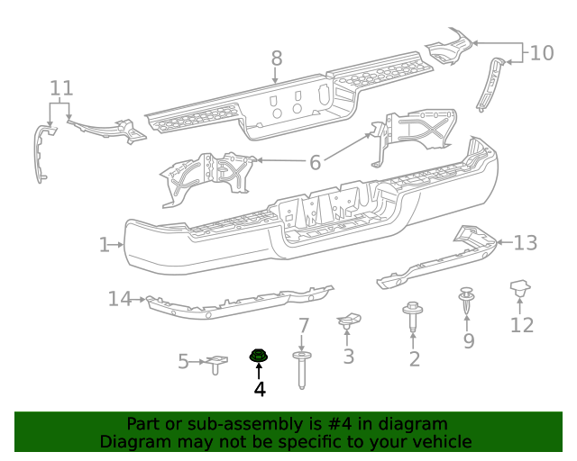 2019-2020 Ram Lower Deflector Nut 6512180AA | TascaParts.com