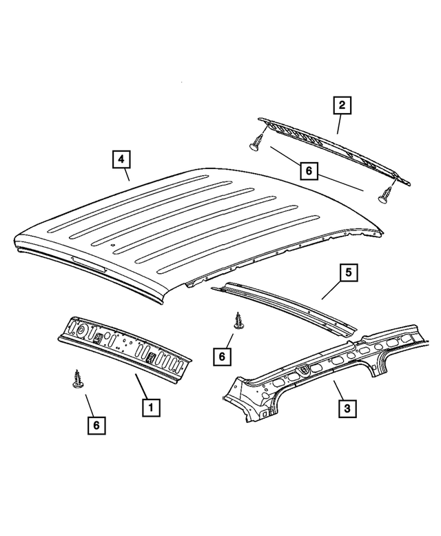 2005-2011 Ram Dakota Roof Rail, Right 55359592AB | My Mopar Parts