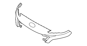 Cover Front Bumper Upper 86550-J9CA0-AS | QuirkParts