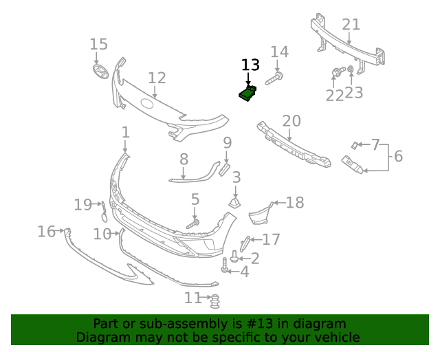 2022-2023 Hyundai Kona Upper Cover Support Bracket 86578-J9CA0 | OEM ...