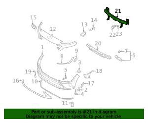2022-2023 Hyundai Kona Impact Bar 64900-J9600 | QuirkParts
