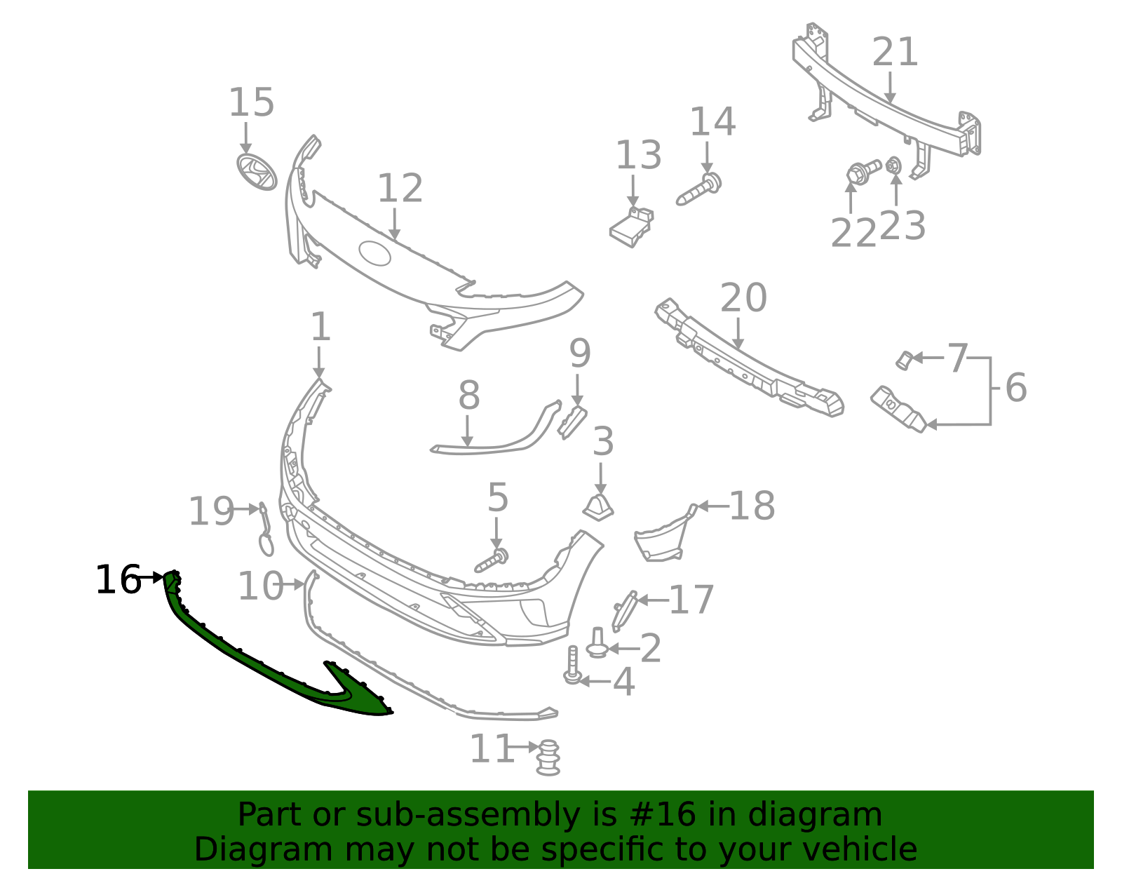 2022-2023 Hyundai Kona | Lower Molding | 86569-J9CA0 | Hyundai Parts ...