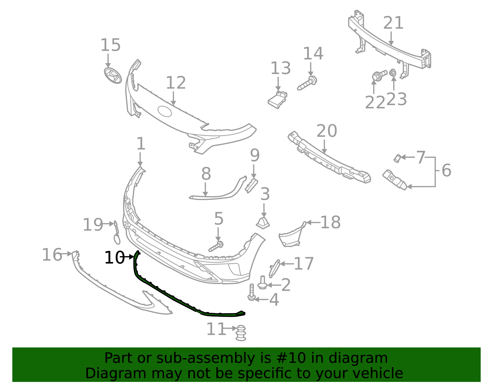 2022-2023 Hyundai Kona Lower Deflector 86567-J9CB0 | Retail Performance ...