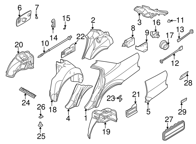 Genuine BMW 41-35-8-183-127 | Front Section | FREE Shipping on Most ...