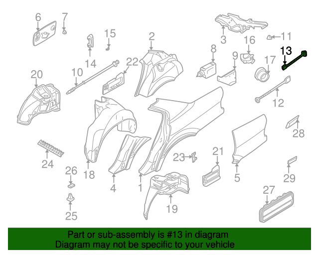 51258132166 - 1992-2003 BMW Release Cable (51-25-8-132-166) | BMW of ...