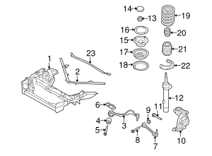 31122405861 - 2006-2016 BMW Front Control Arm (31-12-2-405-861) | BMW ...