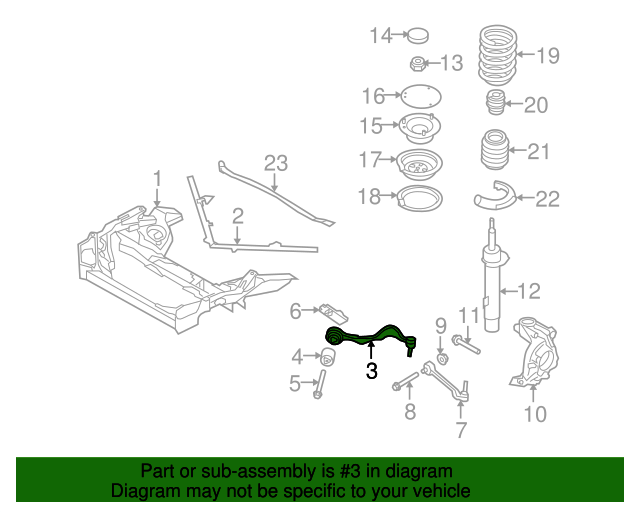 Genuine BMW 31-12-2-405-862 | Front Control Arm Repair Kit - Right ...