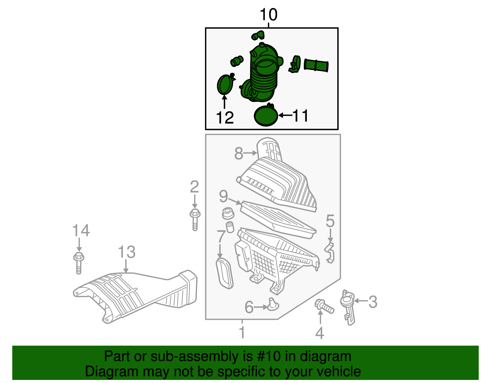 28130-3Q500 - Intake Tube 2011-2014 Hyundai Sonata | Hyundai Parts Pro
