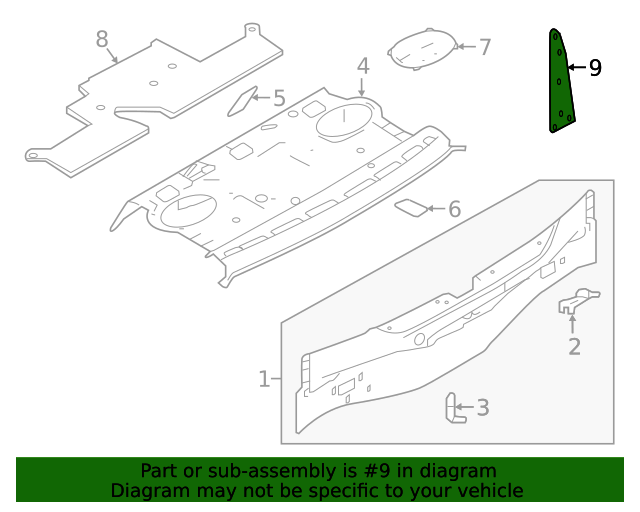 79452-6CA0A - Seat Back Frame Bracket 2019-2024 Nissan Altima ...