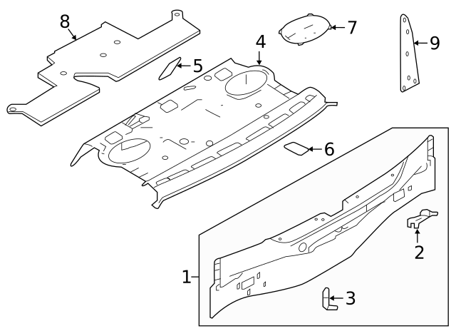 2019-2024 Nissan Altima Rear Body Panel 79110-6CA0A | Nissan Parts Plus