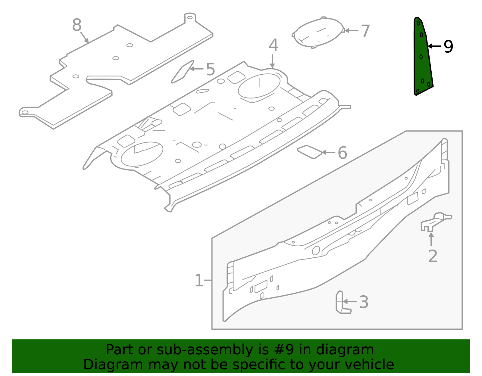 2019-2025 Nissan Altima Seat Support 79453-6CA0A | Nissan Parts Central