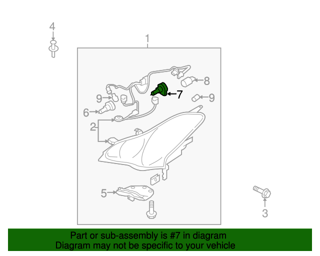 2008-2017 Infiniti High Beam Bulb 26296-9B91D | Faulkner Infiniti of ...