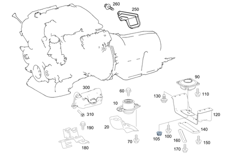 Engine Suspension for 2008 Mercedes-Benz ML 350 | Mercedes-Benz USA Parts