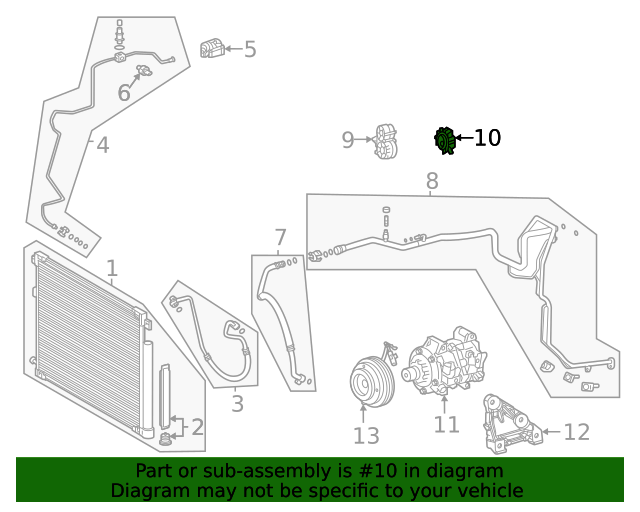 2020-2022 Toyota AC Tube Clamp 88718-33530 | Toyota Parts Center