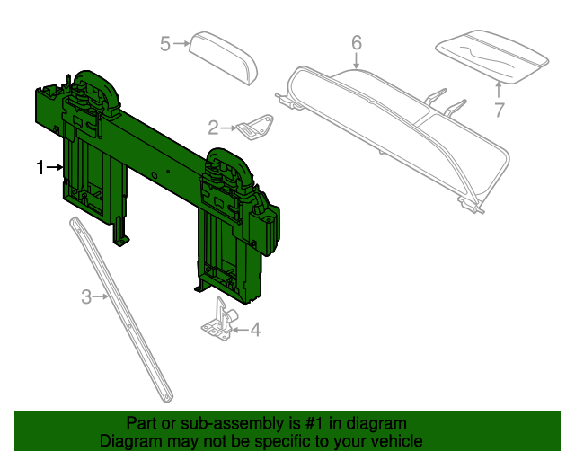 Genuine BMW 54-62-7-224-254 | Roll Bar | FREE Shipping on Most Orders ...
