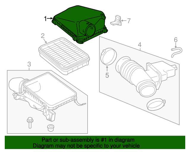2007-2010 Toyota Tundra Upper Cover 17705-0S010 | Toyota Parts Center
