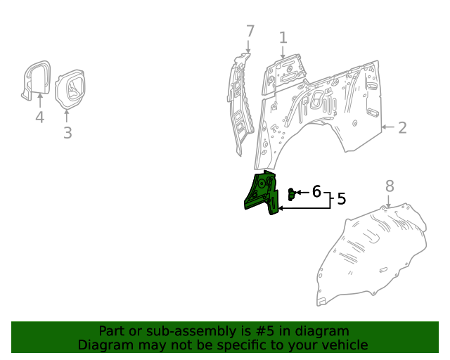 2021-2024 GM Lower Extension 84908467 GM | GMPartsDirect.com