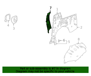2021-2023 GM Passenger Side Quarter Inner Panel Brace 84648310 ...