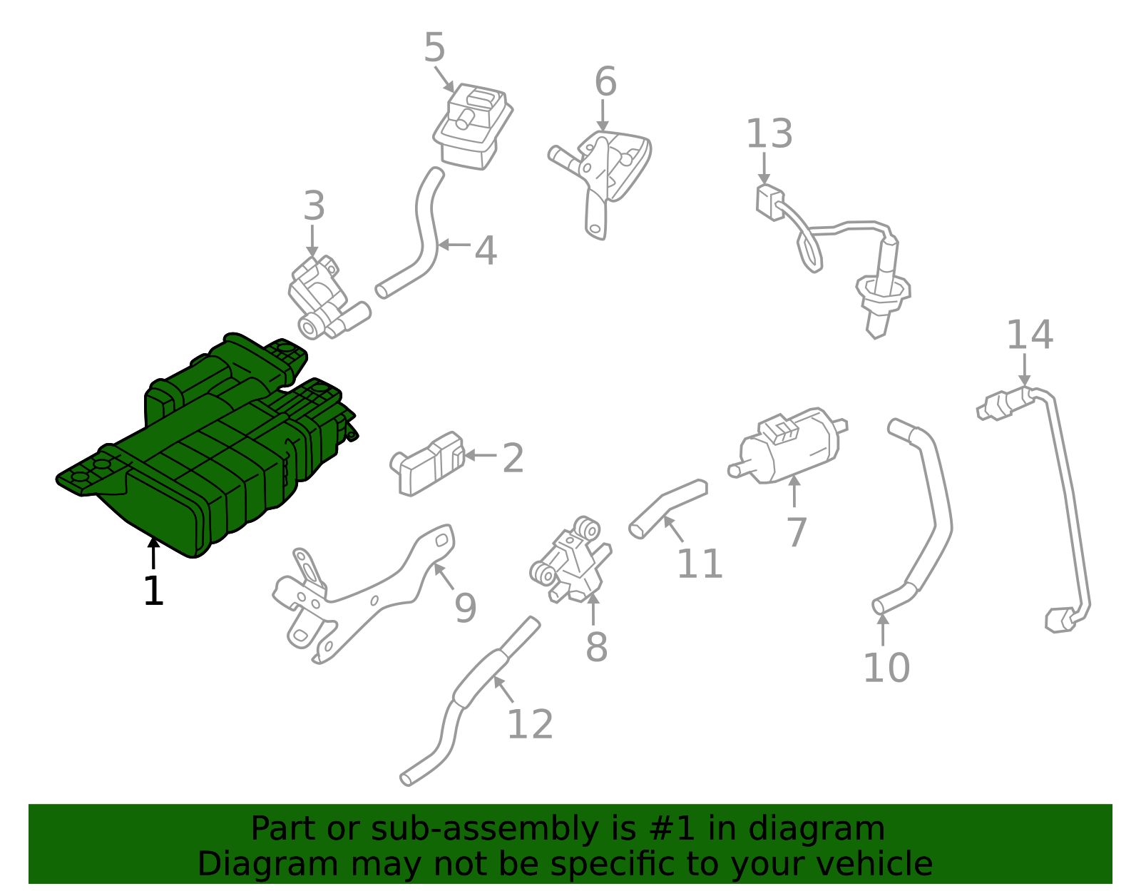 14950-6RR2A - High-Quality Vapor Canister for 2021 Nissan Rogue ...