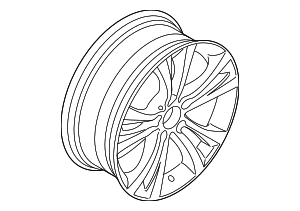 36116796211 - 2014-2021 BMW Wheel, Alloy (36-11-6-796-211) | BMW of ...