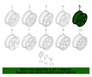 2014-2021 BMW Wheel, Alloy 36-11-6-796-211 | OEM Parts Online