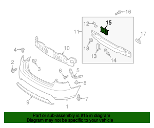 86641-1M000 - Bumper Bracket 2010-2013 Kia Forte | Kia.Parts Store