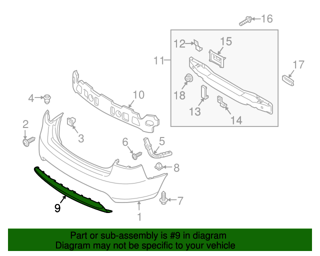 86695-1M010 - Lower Cover 2010-2013 Kia Forte | Kia.Parts Store
