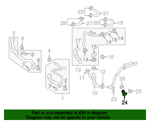2015 Volkswagen Radiator Coolant Hose 5Q0-122-101-CM | VIP Parts