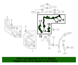 2015 Volkswagen Golf Hose & Tube Assembly 04L-121-064-AQ | OEM Parts Online