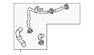 2015 Volkswagen Radiator Coolant Hose 5Q0-122-101-CM | VW Direct Parts