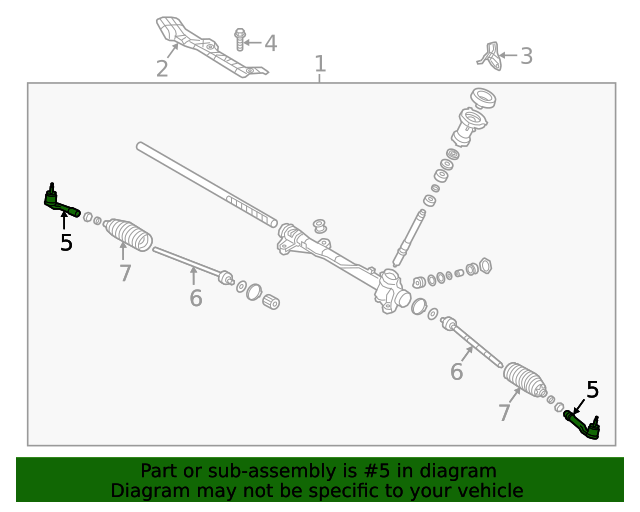 Genuine Outer Tie Rod for 2017-2022 Hyundai | Part# 56825-J7000 ...