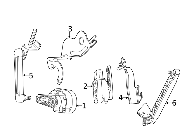 222-905-05-03 - Level Sensor 2014-2021 Mercedes-Benz | Mercedes-Benz ...