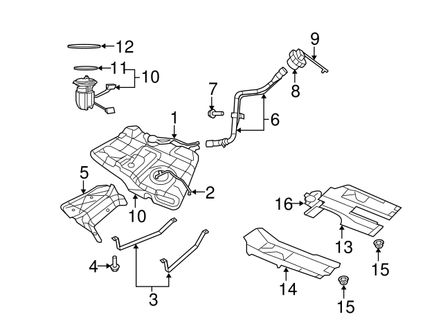 2007-2014 Mopar Return Line Assembly Bolt 6105036AA | TascaParts.com