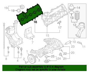 07L-103-483-J - Valve Cover Gasket 2007-2023 Audi | Audi OEM Parts
