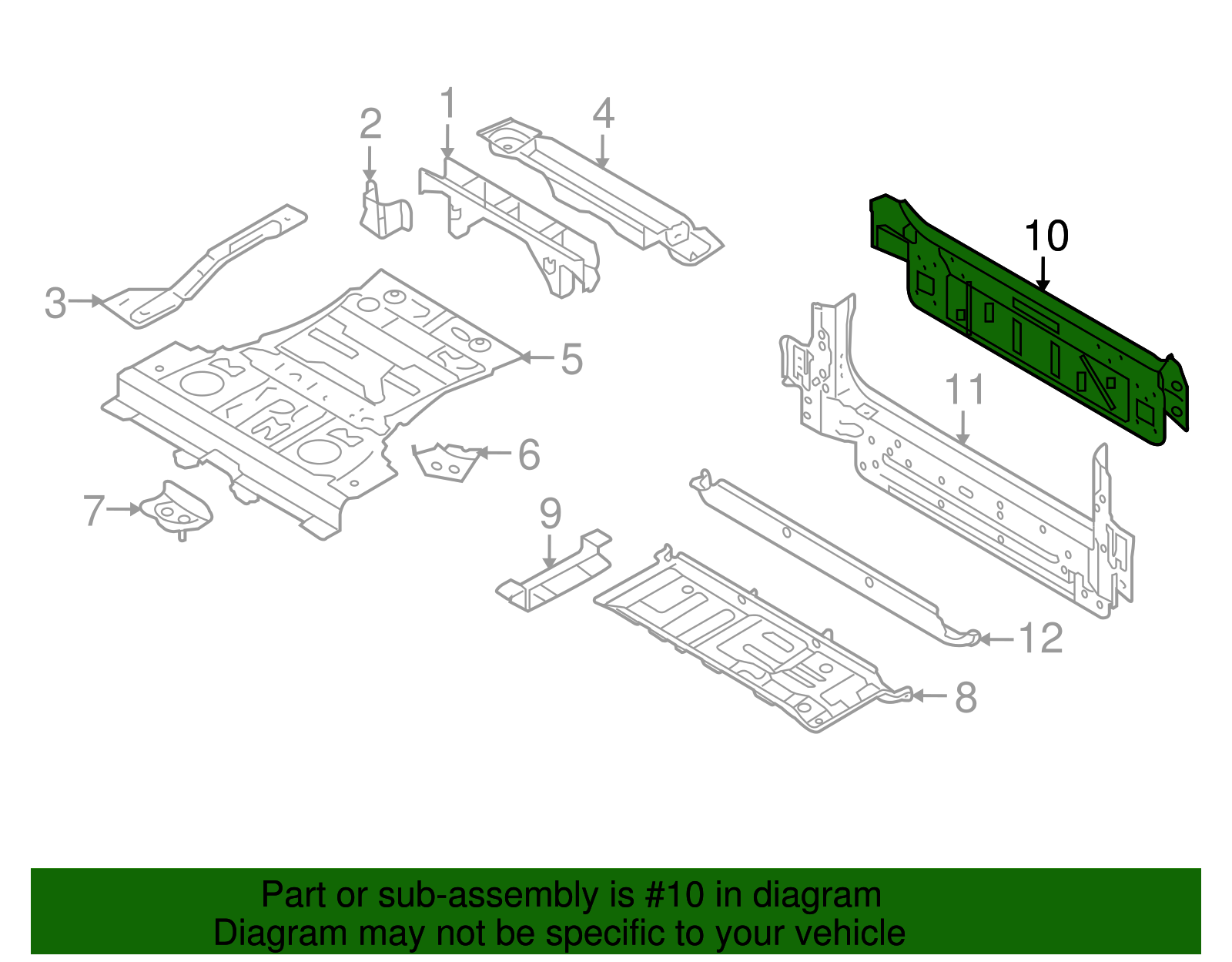 Genuine BMW 41-34-7-174-418 | Rear Body Panel | FREE Shipping on Most ...