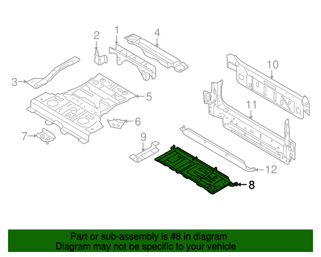 Genuine BMW 41-12-7-377-379 | Rear Floor Pan | FREE Shipping on Most ...