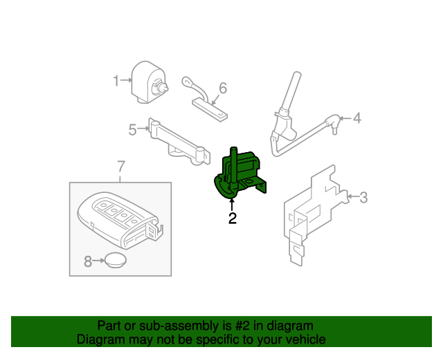 95470-3Q000 - Keyless Entry Receiver - 2011-2014 Hyundai Sonata ...