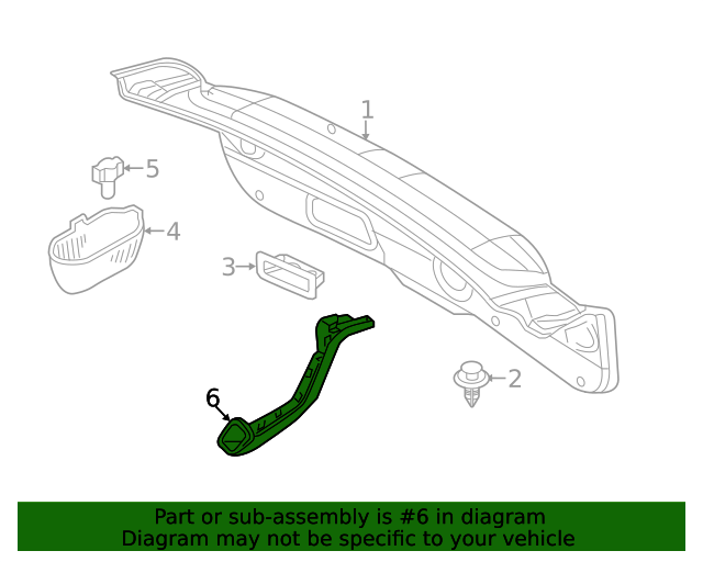 2018-2021 Mazda 6 Hinge Cover - Driver's Side (LH) G46G-68-8W6A ...