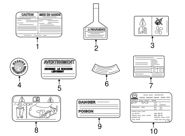 2017 Mazda 3 Emission Label PYKD-69-036A | RealMazdaParts.com